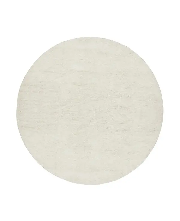 LORENA CANALS Silhouette Woolable Rond Round Area Rug, 9'10 X 9'10 - Natural