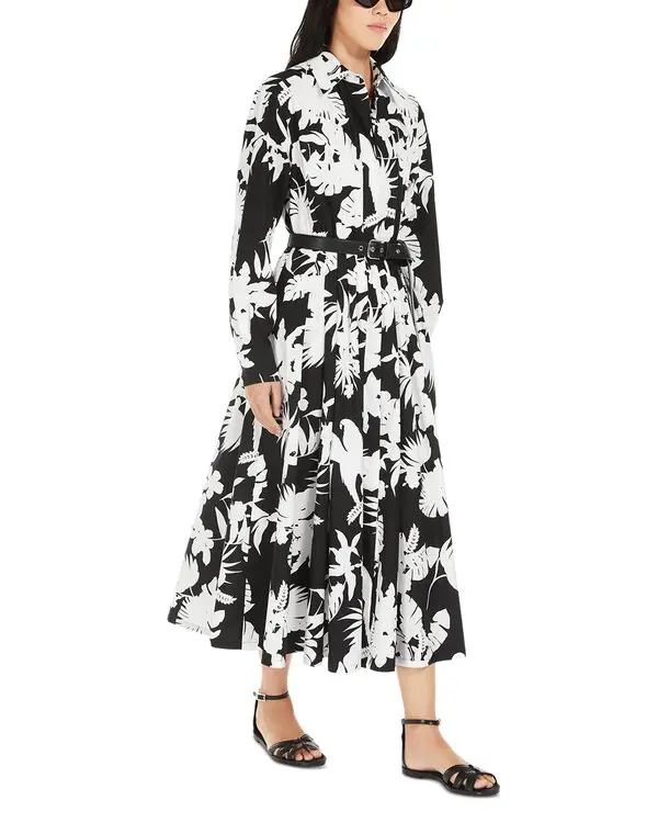 Max Mara Ussel Printed Belted Dress