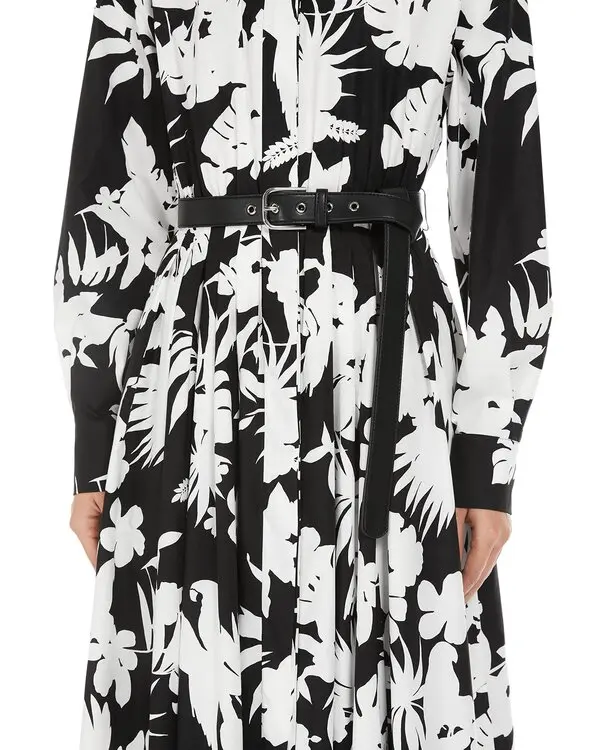 Max Mara Ussel Printed Belted Dress