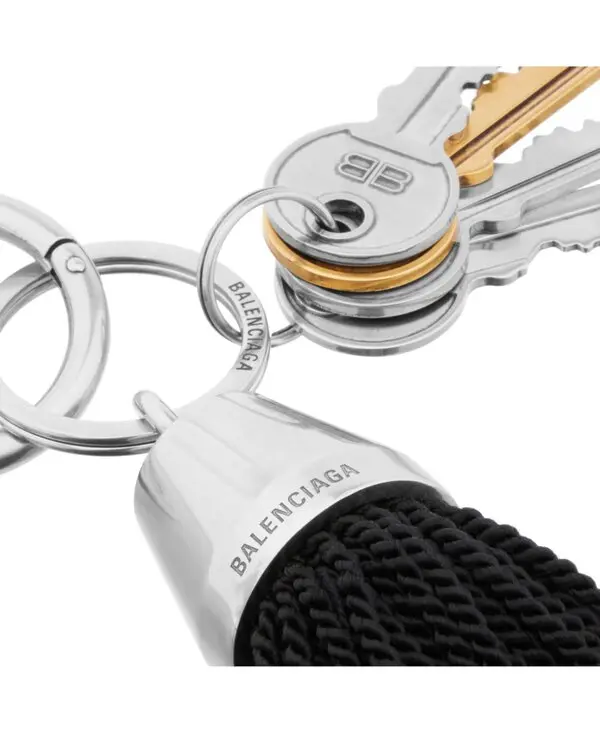 Balenciaga Charm/keychain Pompom - Black