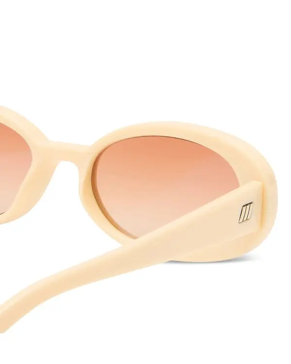 Le Specs Outta Love Oval Sunglasses, 51mm - White | Editorialist display picture 2