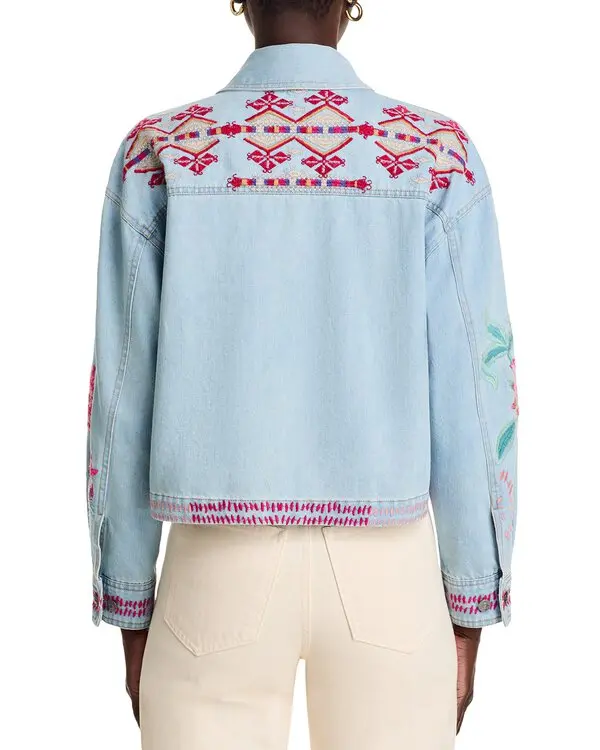 Johnny Was Talulla Cropped Denim Jacket
