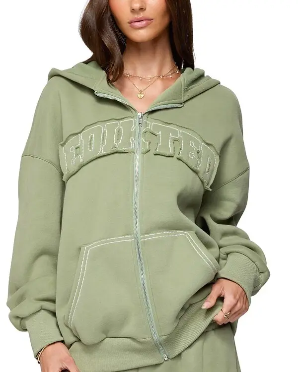 EDIKTED Oversized Hoodie - Olive