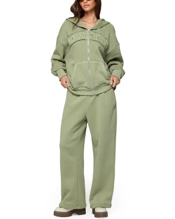 EDIKTED Oversized Hoodie - Olive