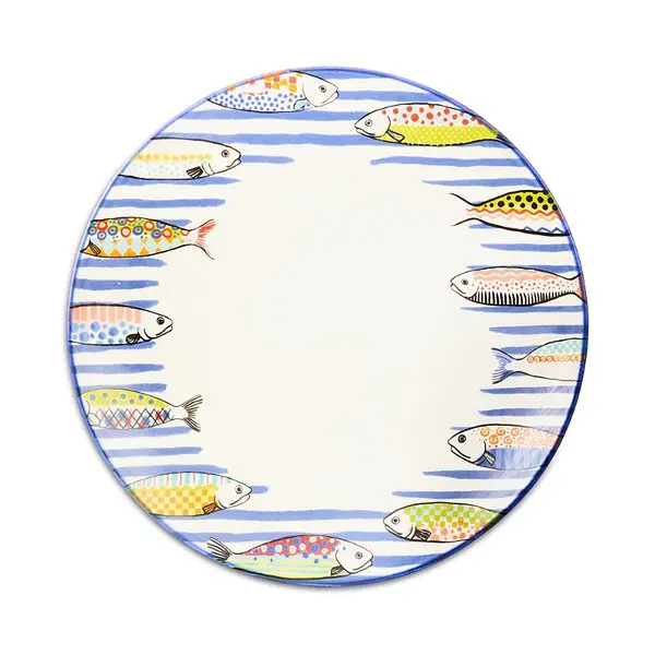 MACKENZIE-CHILDS Go Fish Dinner Plate