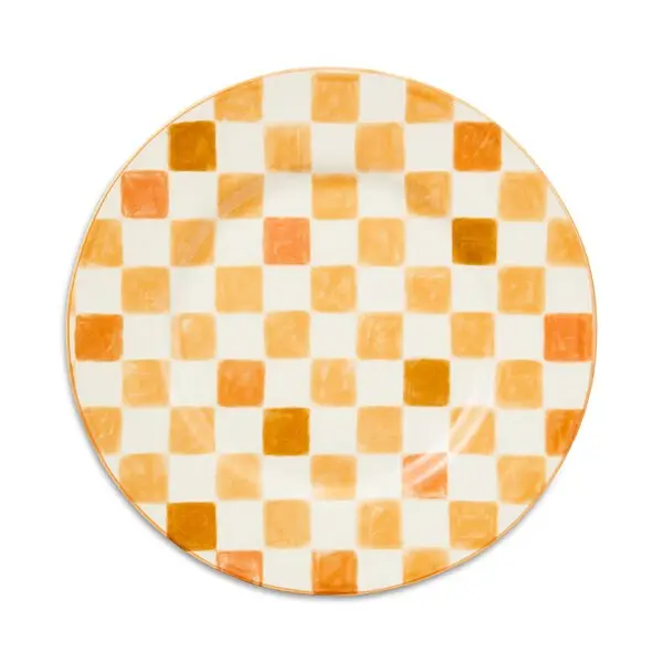 MACKENZIE-CHILDS Check Dinner Plate - Honey