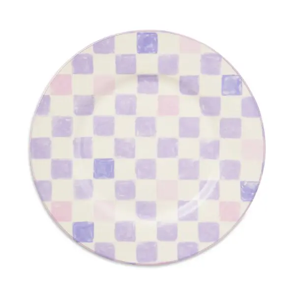 MACKENZIE-CHILDS Check Dinner Plate - Lilac