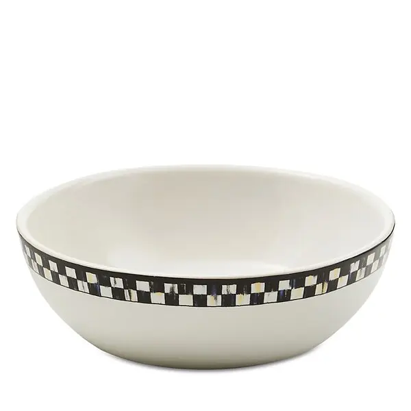 MACKENZIE-CHILDS Courtly Check Everyday Bowls, Set Of 4 - Black