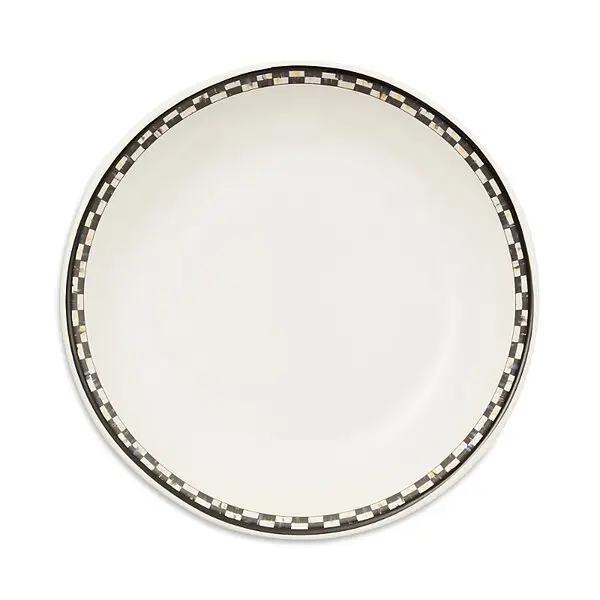 MACKENZIE-CHILDS Courtly Check Everyday Pasta Bowls, Set Of 4 - Black
