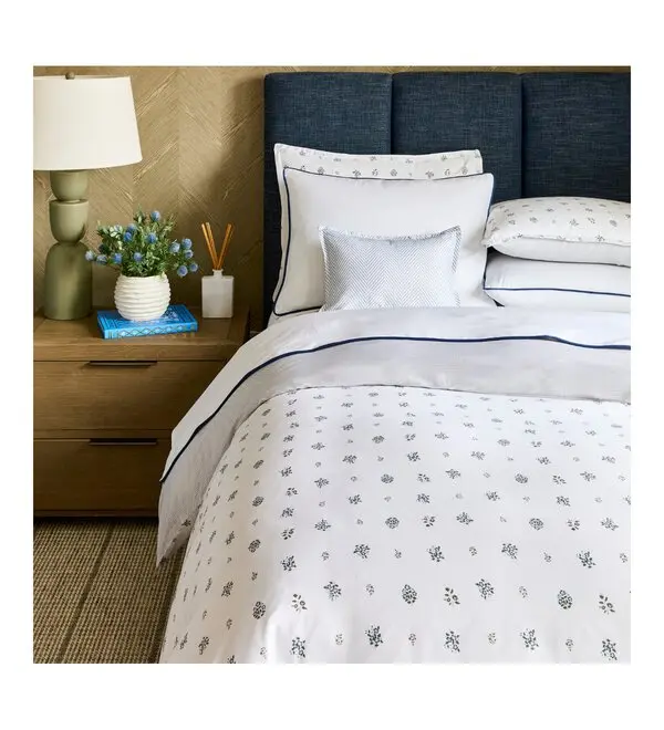 DOMANI HOME Feuille Bluer Linen 4 Piece Set