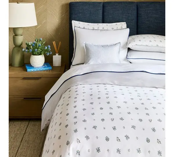 DOMANI HOME Feuille Bluer Linen Set 4 Piece Set