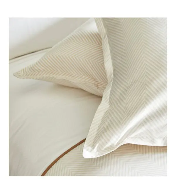 DOMANI HOME Leze Taupe Linen Set 4 Piece Set
