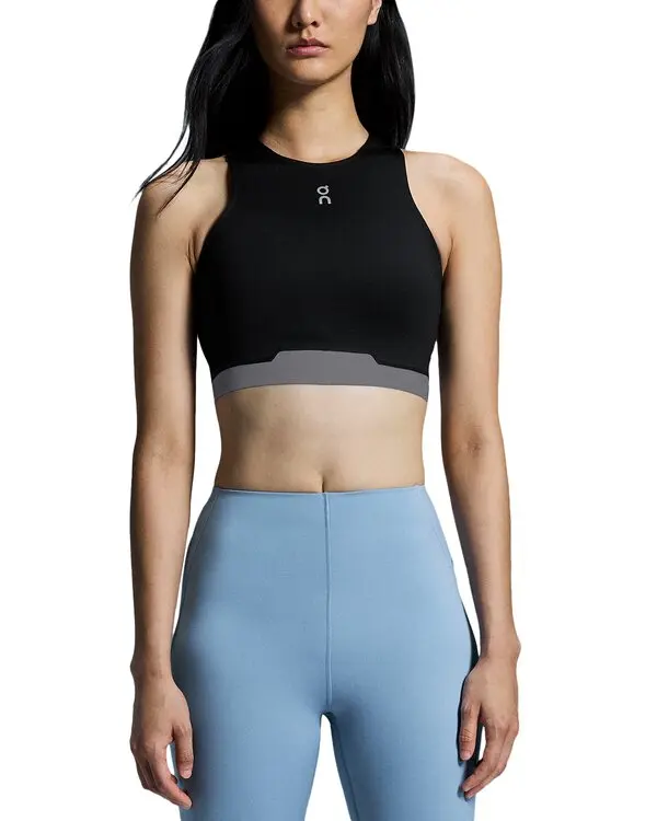 On Train 2-in-1 Crop Top - Black