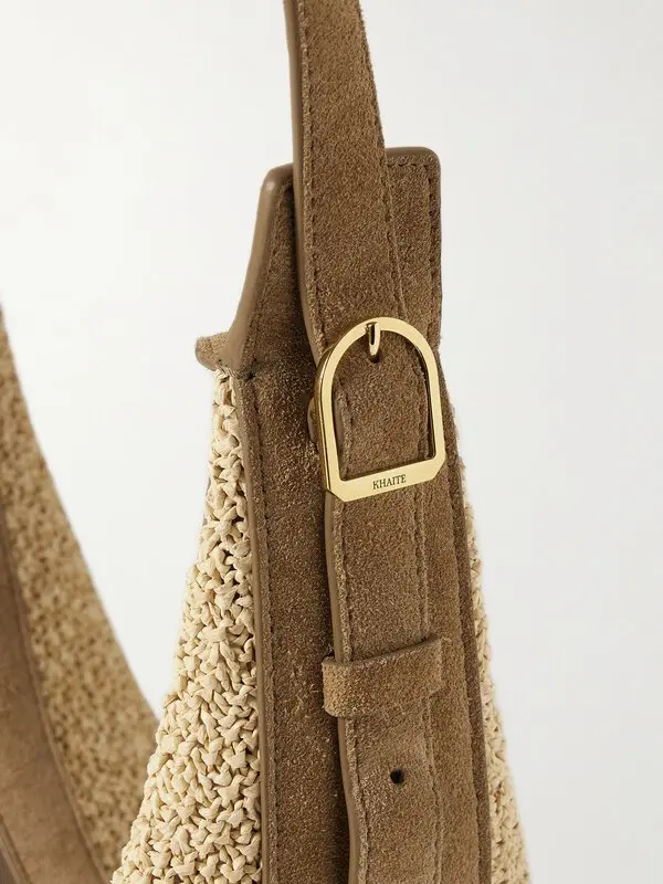 Khaite Augustina Raffia Shoulder Bag