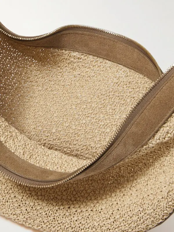 Khaite Augustina Raffia Shoulder Bag