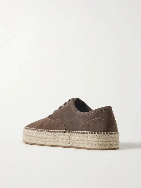JW Anderson Suede Espadrille Platform Sneakers