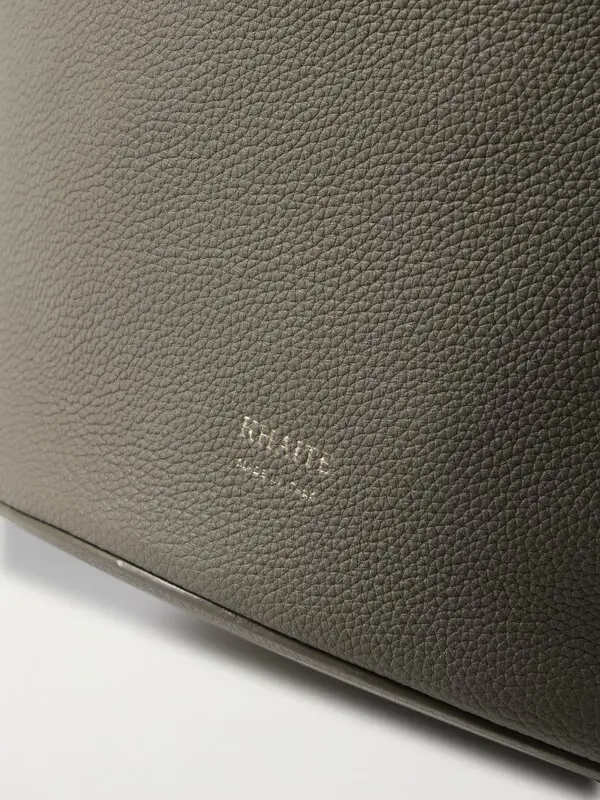 Khaite Lotus Small Textured-leather Tote