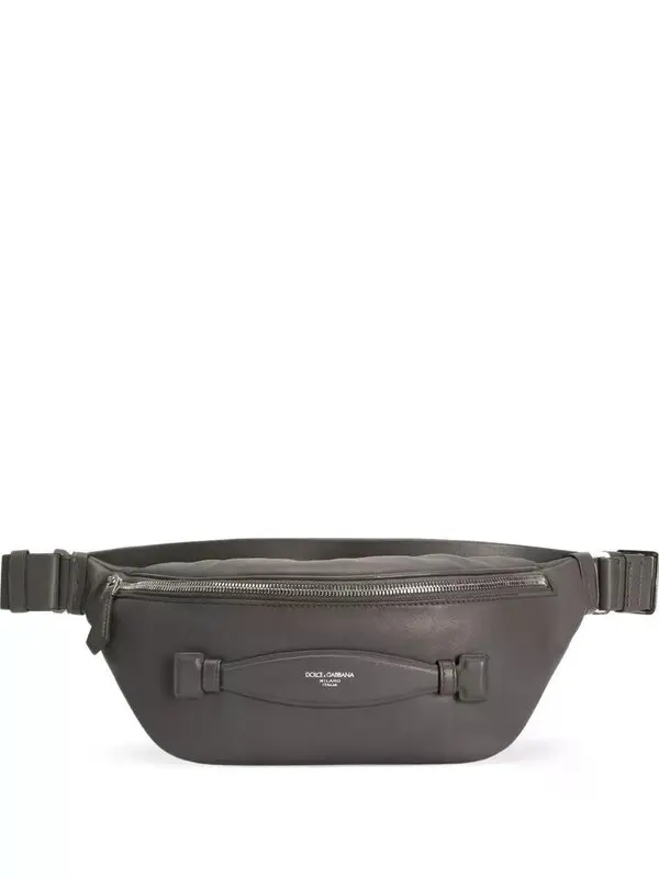 Dolce & Gabbana Leather Belt Bag - Grey