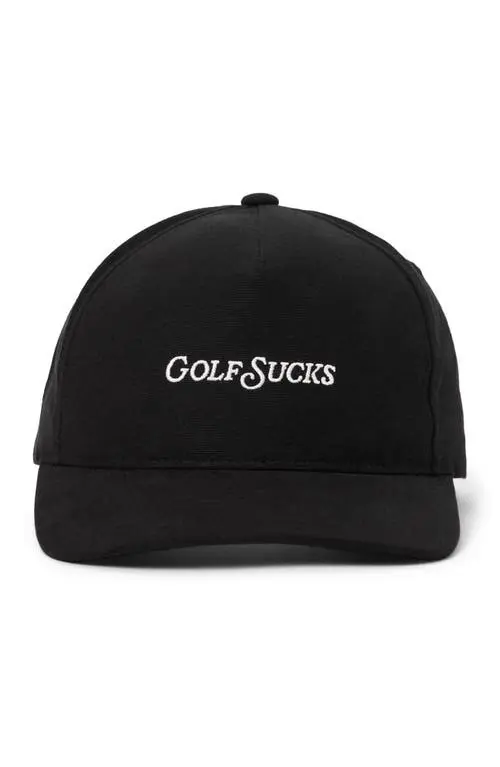 Travis Mathew Golf Sucks Baseball Cap - Black