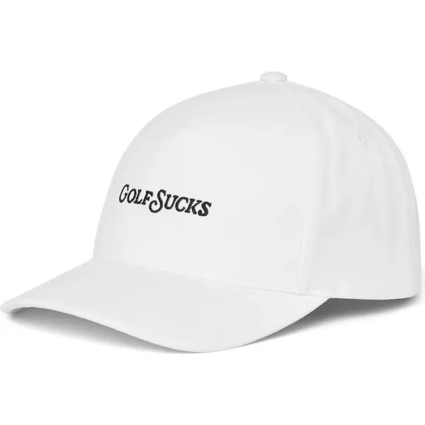 Travis Mathew Golf Sucks Baseball Cap - White