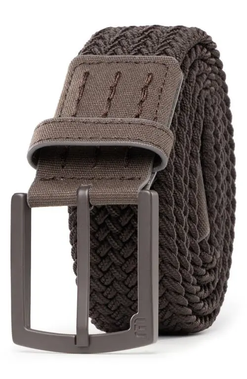 Travis Mathew Bank's Closed 2.0 Woven Belt - Coffee