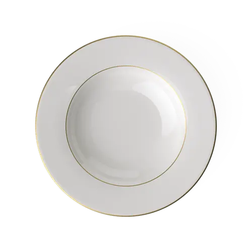 VILLEROY & BOCH Anmut Gold Rim Soup - White