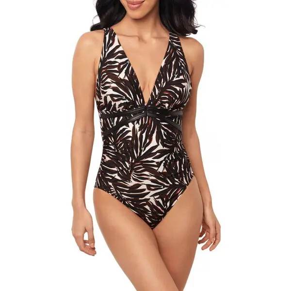 MAGICSUIT® Ventana Evangeline Plunge Neck One-piece Swimsuit