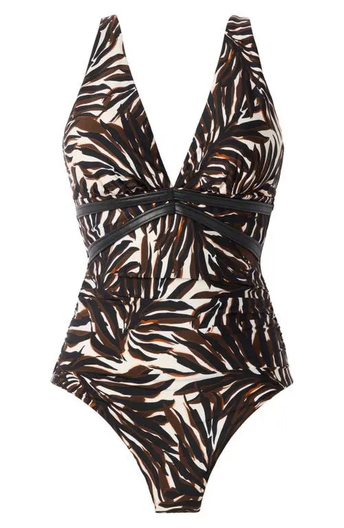 MAGICSUIT® Ventana Evangeline Plunge Neck One-piece Swimsuit