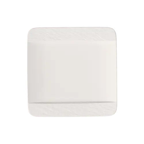 VILLEROY & BOCH Manufacture Rock Blanc Square Dinner Plate - White