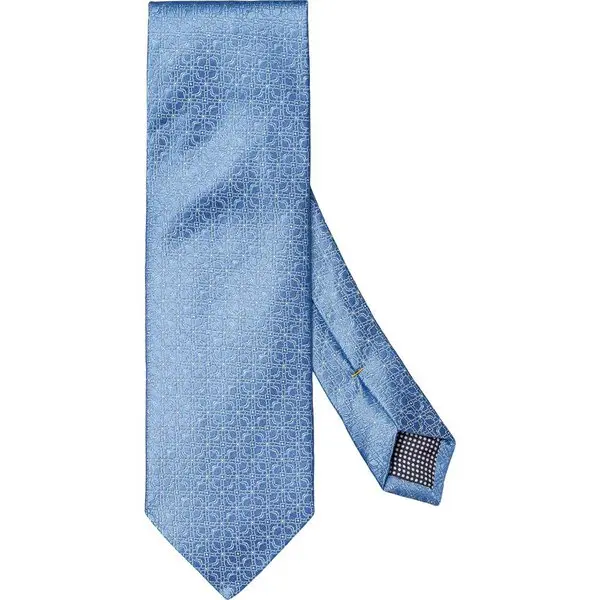 Eton Floral Jacquard Silk Tie - Blue