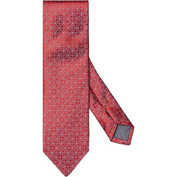 Eton Jacquard Silk Tie - Red