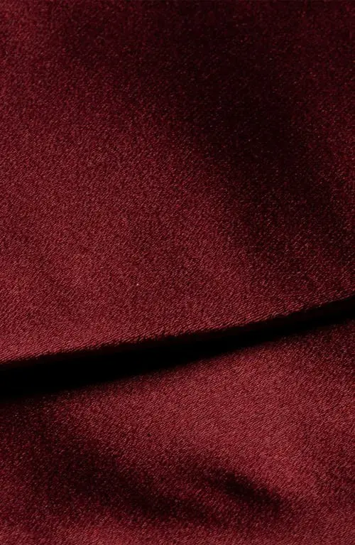 Eton Silk Satin Self Tie Bow Tie - Medium Red