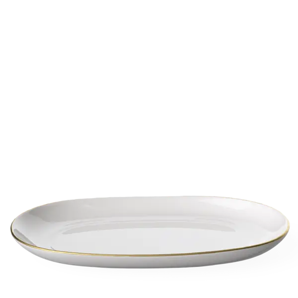 VILLEROY & BOCH Anmut Gold Pickle Dish/gravy Stand - White