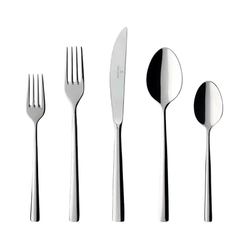 VILLEROY & BOCH Piemont 40-piece Flatware Set - Silver/platinum