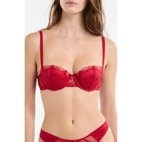 ETAM Mascarade Push-up Balconette Bra - Red