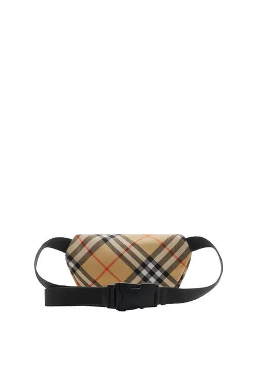 Burberry Small Check Belt Bag - Sand Beige