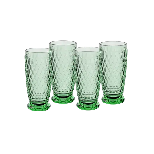 VILLEROY & BOCH Boston Colou Set Of 4 Hiball - Green