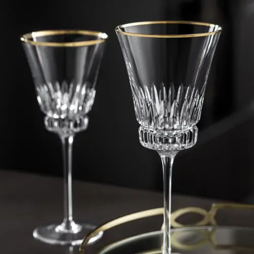VILLEROY & BOCH Grand Royal Gold White Wine Pair - Clear