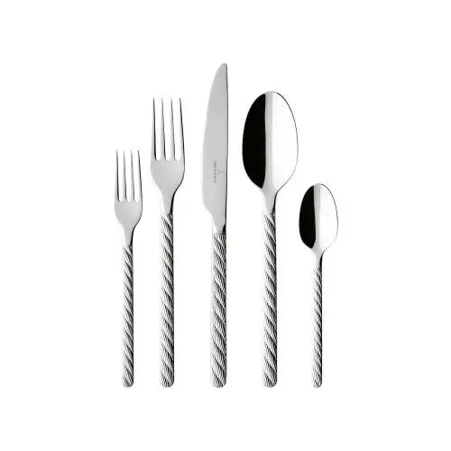 VILLEROY & BOCH Montauk 20 Piece Set - Silver/platinum