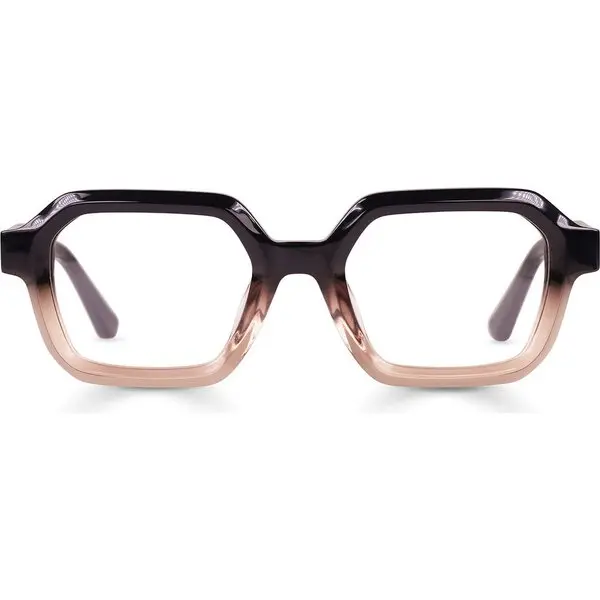Eyebobs Eye-con Square Eyeglasses - Black To Antique Crystal Fade