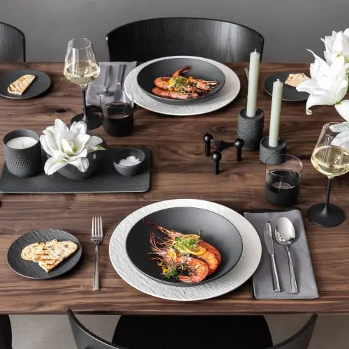 VILLEROY & BOCH Manufacture Rock Bread & Butter Plate - Black
