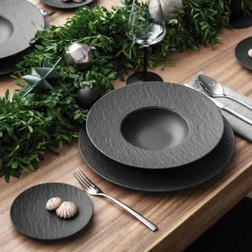 VILLEROY & BOCH Manufacture Rock Bread & Butter Plate - Black