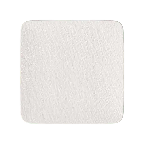 VILLEROY & BOCH Manufacture Rock Blanc Square Serving/gourmet Plate - White