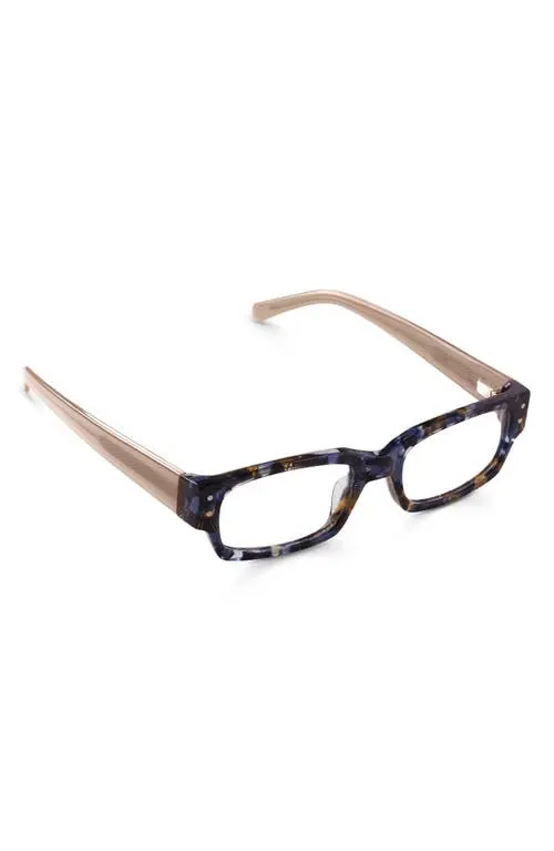 Eyebobs Head Rectangular Reading Glasses - Blue And Amber