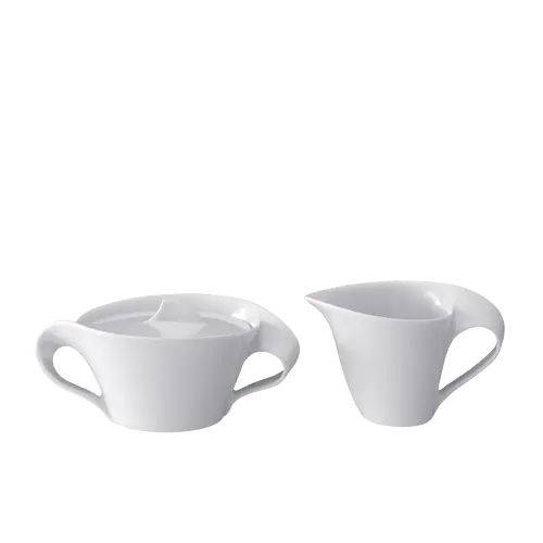 VILLEROY & BOCH Newwave Sugar & Creamer Set - White