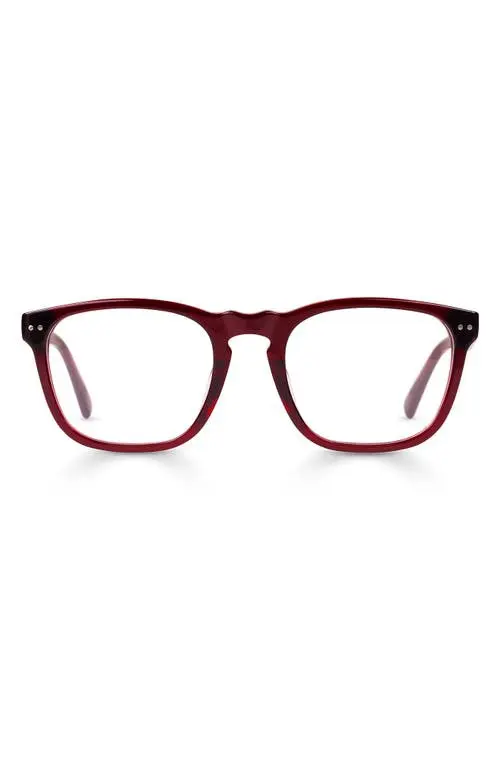 Eyebobs 52mm Rectangular Reading Glasses - Deep Red Crystal
