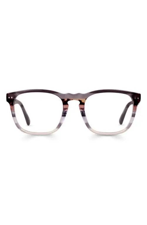 Eyebobs 52mm Rectangular Reading Glasses - Smokey Grey And Tortoise