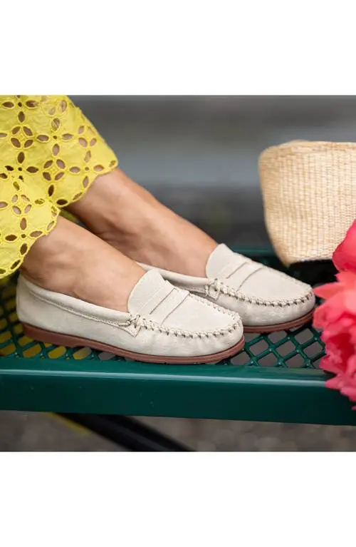 Minnetonka Mellony Penny Loafer - Stone
