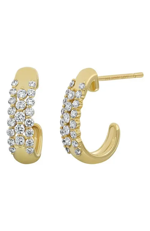 Bony Levy Rita Diamond Hoop Earrings - 18k Yellow Gold