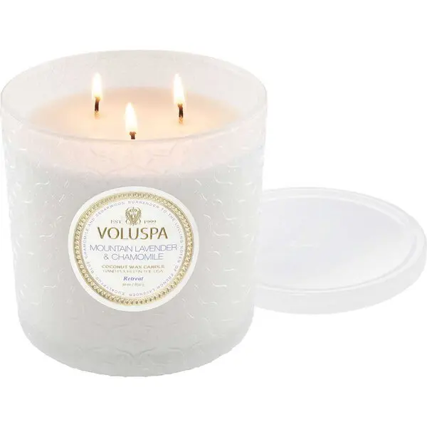 Voluspa Luxe Scented Candle - Mountain Lavender & Chamomile